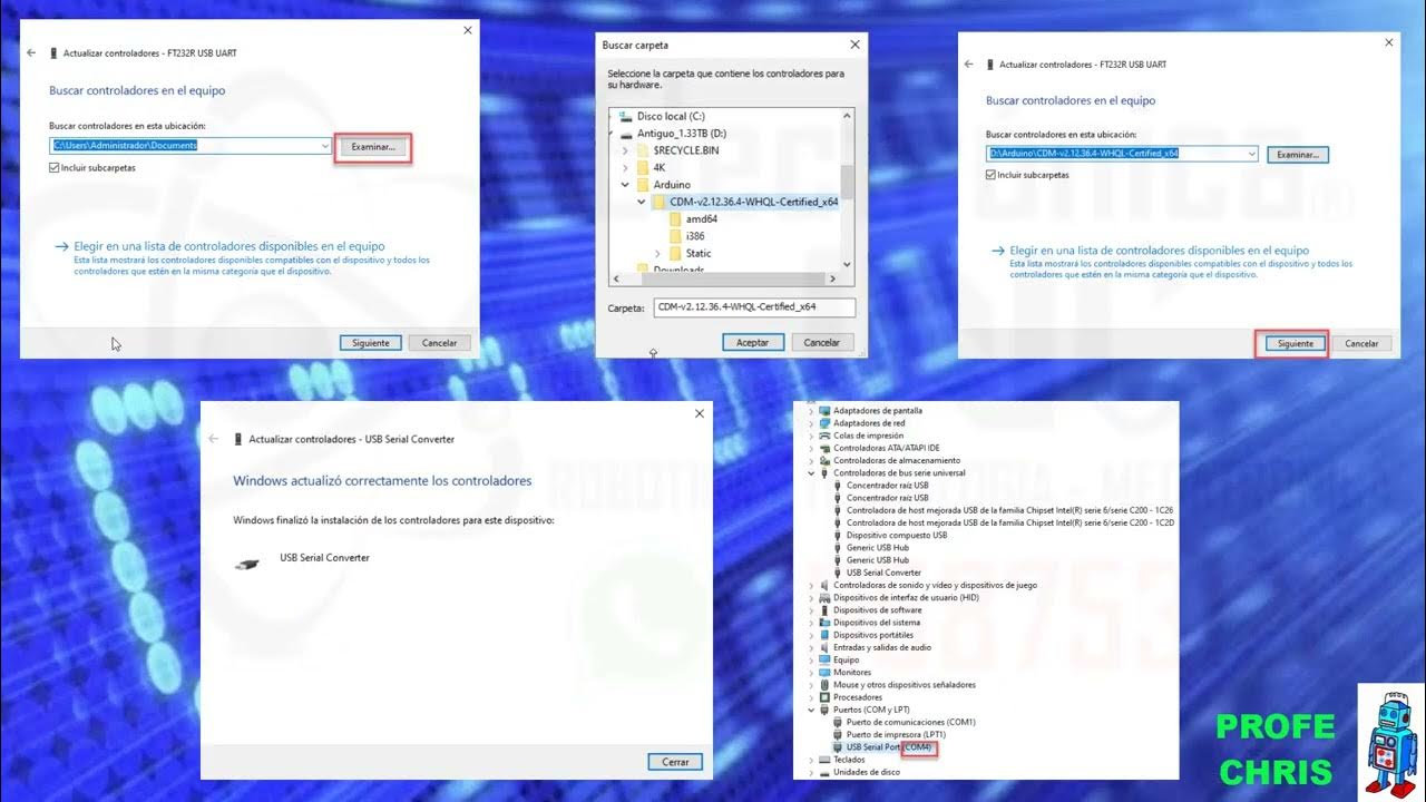 JNC Instalar entorno de Arduino y subir programas - YouTube