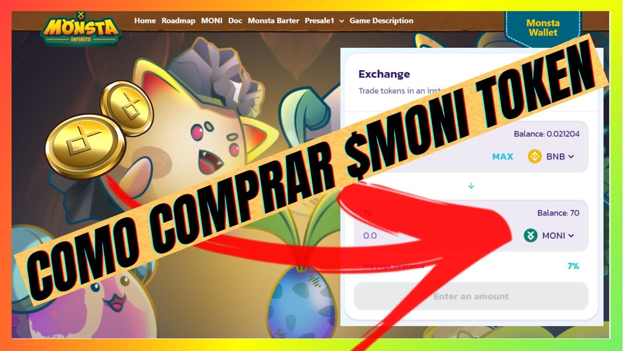 COMO COMPRAR MONSTA INFINITE TOKEN - COMO COMPRAR $MONI TOKEN - YouTube