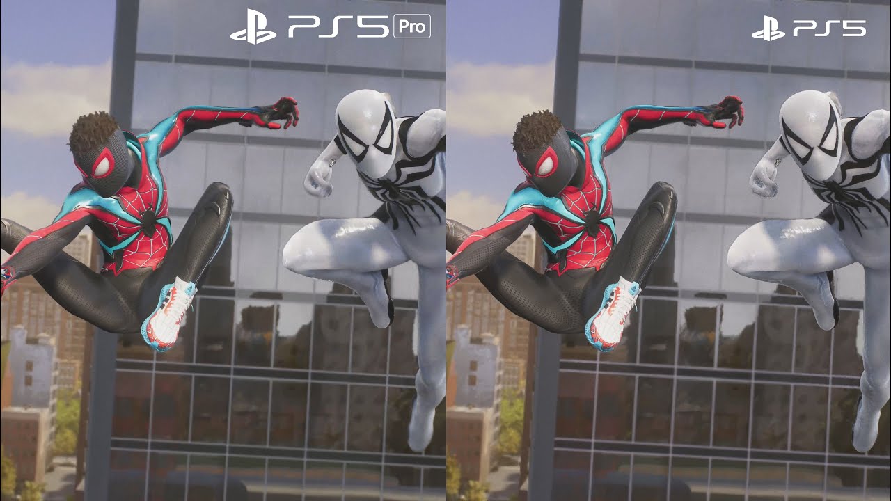 PS5 Pro vs PS5 Graphics Comparison: Marvel's Spider-Man 2 (Performance ...