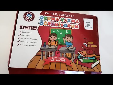 Okuma yazma öğreniyorum seti. Milli eğitim bakanlığı müfredatına uygun hazırlanmış. Çocuk akademi