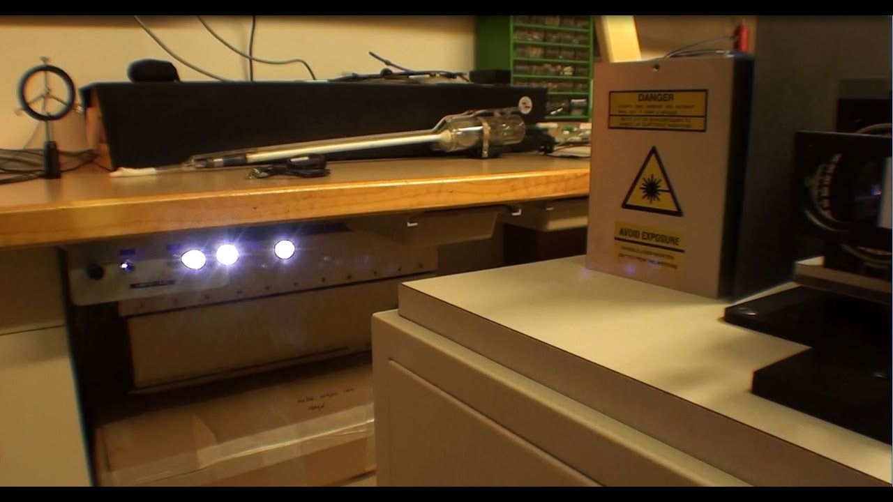 Optical Air Breakdown with q-switch YAG laser - YouTube