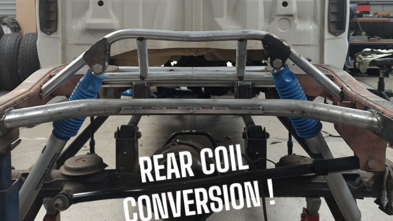 REAR COIL CONVERSION! Ford Courier Solid Axle Swap Part 5 - YouTube