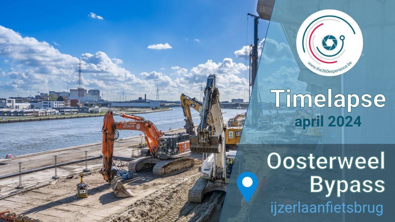 Timelapse 2024-Part 4 - Oosterweelverbinding Bypass Ring Antwerpen ...