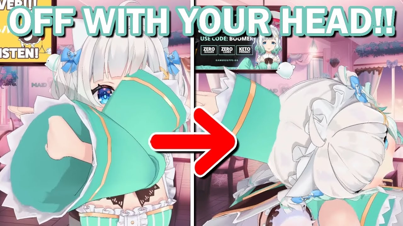 Mint breaks her model 【Maid Mint Fantome】 - YouTube