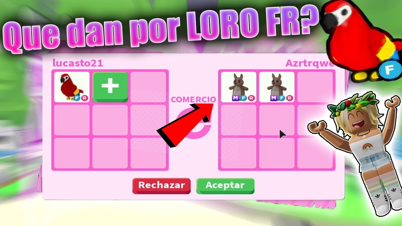 Que DAN POR LORO🦜 FR!? 2021 ADOPT ME | ROBLOX . - YouTube