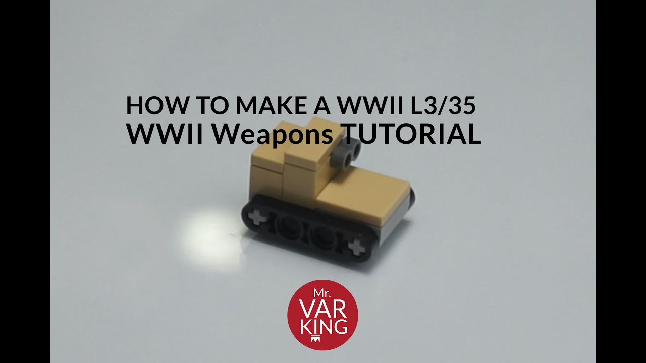 How To Make A LEGO Italian Tank L3/35 - YouTube