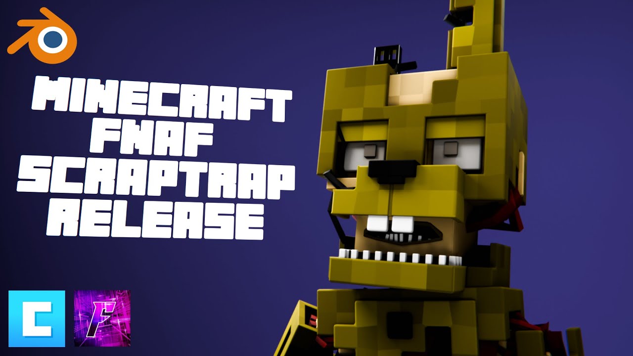 Minecraft Fnaf Scraptrap Rig Release | Blender 3.0+ - YouTube