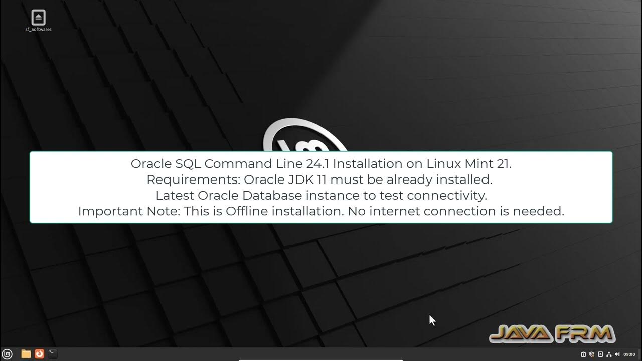 Oracle SQLcl 24.1 Installation on Linux Mint 21 and connect to Oracle Database 23c FREE - YouTube