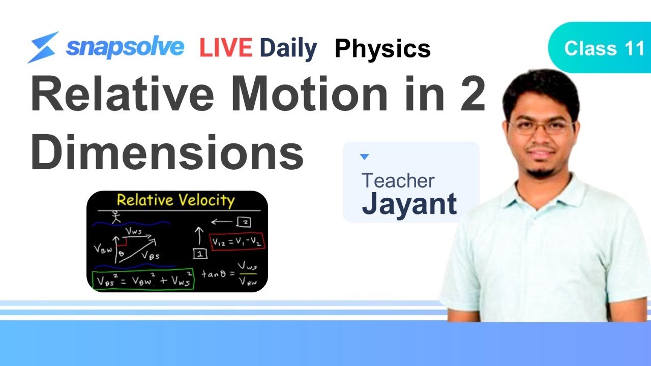 ⭕ Grade 11 | Physics | Relative Motion in 2 Dimensions - YouTube