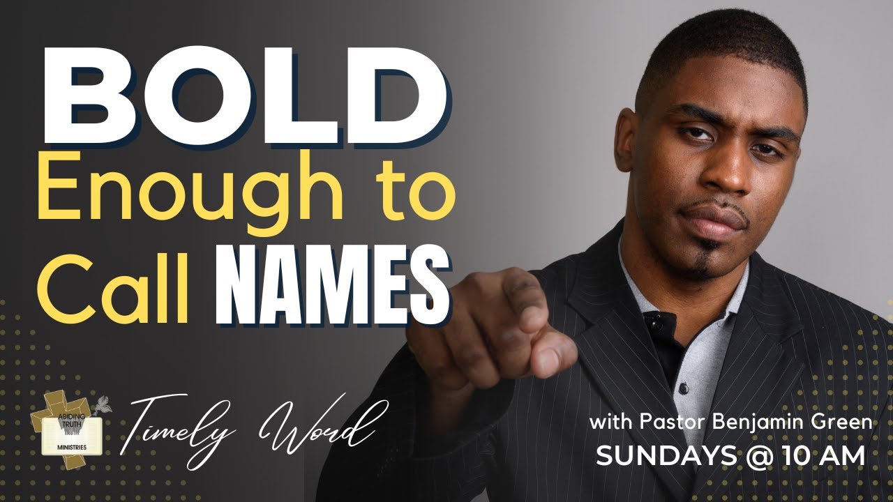 Bold Enough To Call Names - YouTube