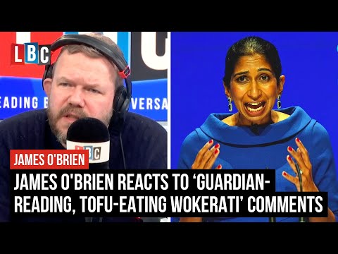 James O'Brien tears Suella Braverman to pieces for ‘Guardian-reading, tofu-eating wokerati’ comments