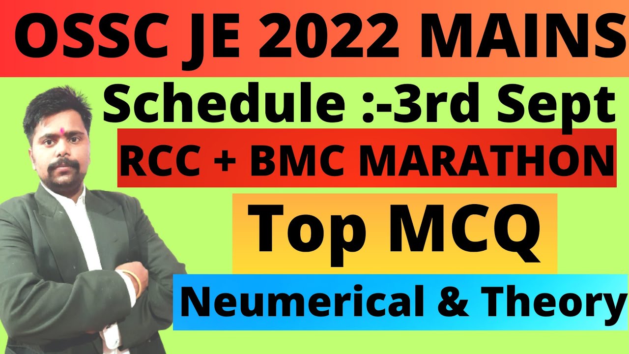 64. OSSC JE 2022 MAINS RE-EXAM MARATHON SERIES FOR Building material ...