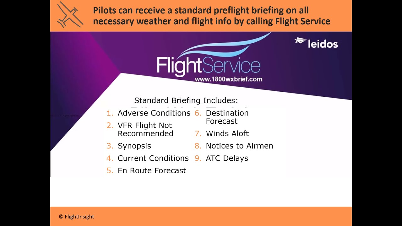Calling Flight Service Station | A Standard Weather Briefing | Aviation ...