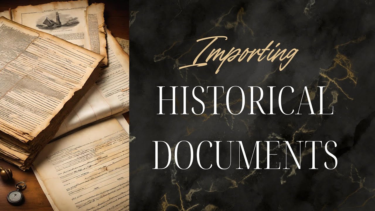 How to Import Historical Documents into the USA - YouTube