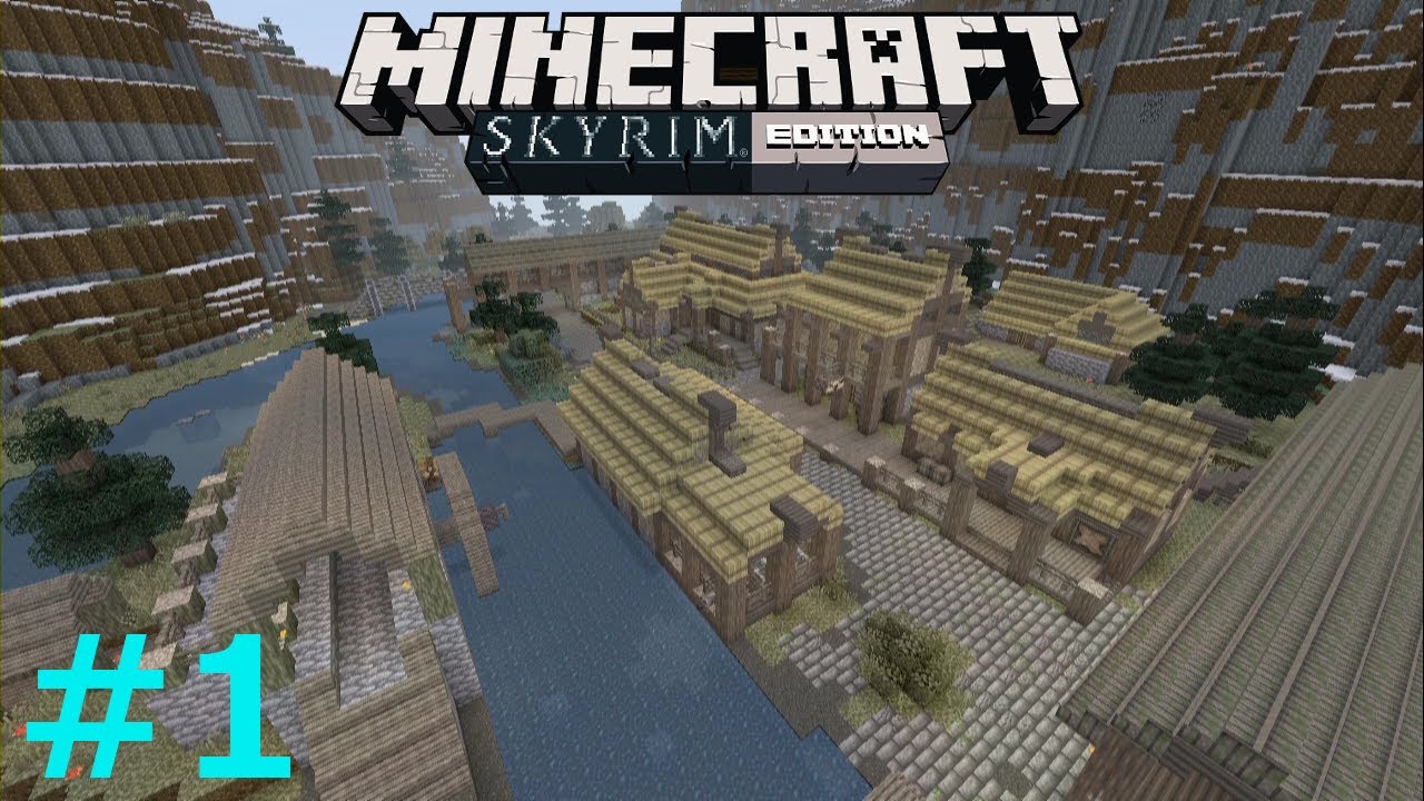 Minecraft Xbox Edition Skyrim Mash Up Pack w/ Dave and Aaron #1 ...