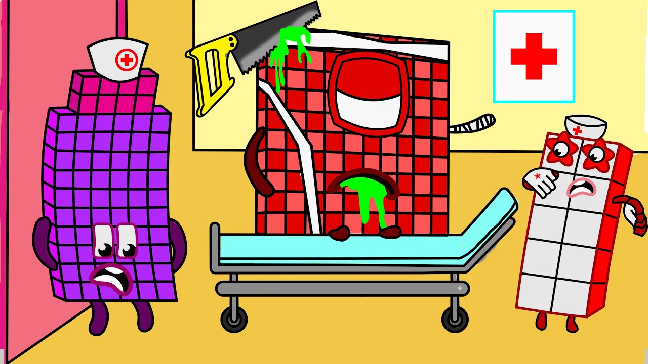 Zombies Go To Hospital Numberblocks Fanmade Coloring Story - YouTube