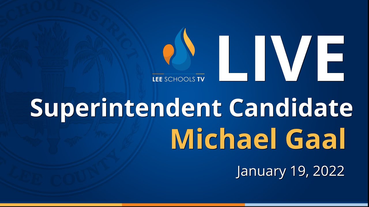 Superintendent Candidate Interview: Michael Gaal - YouTube