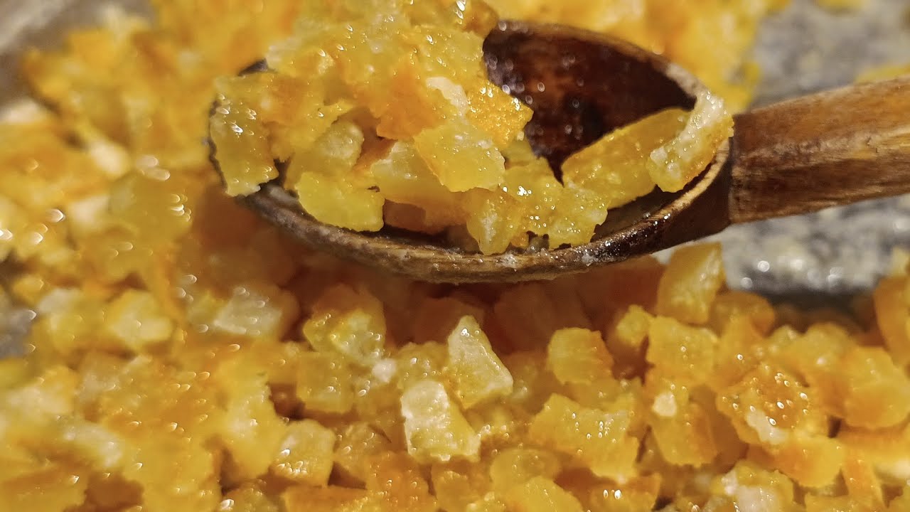 CUBULEȚE DE PORTOCALA CONFIATE🍊EXCELENTE PENTRU TORT 🍰 COZONAC SAU ALTE ...