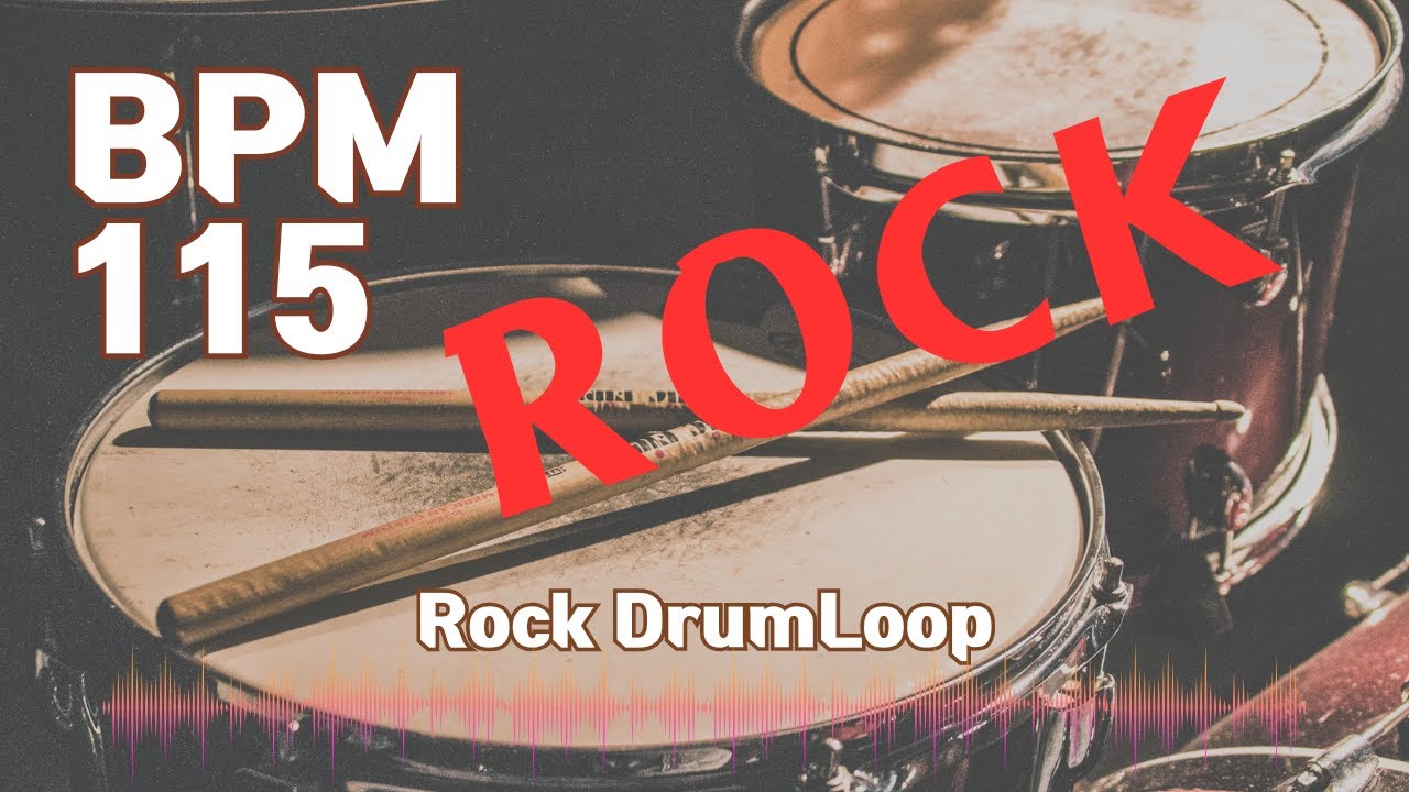 Rock Drum Loop Practice Tool 115bpm - YouTube