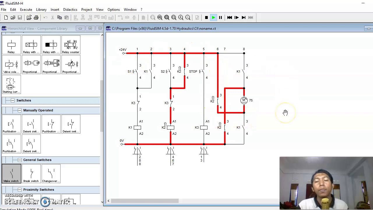 kontrol motor DC 2 arah putaran sistem interlock dengan Relay - YouTube