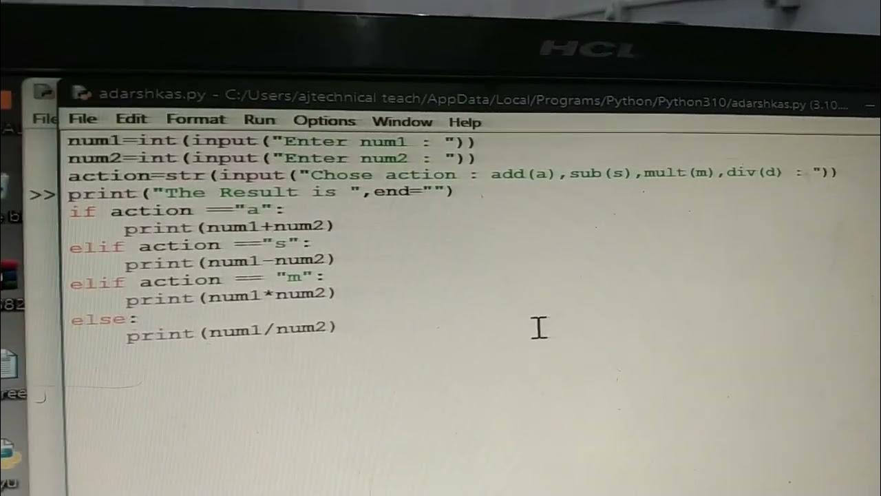 python mein calculator coding - YouTube