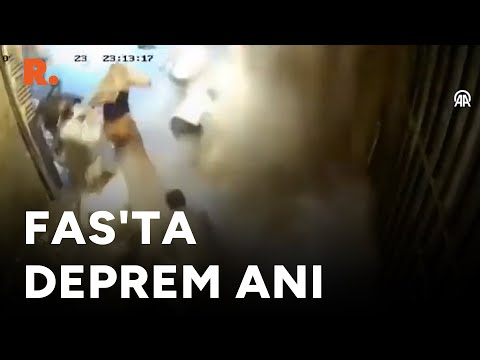 Fas'ta 7 büyüklüğünde deprem anı böyle yaşandı