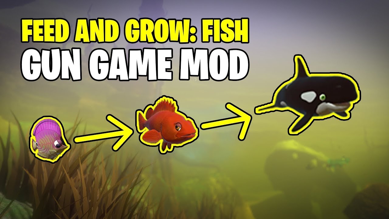 Playing gun game feed and grow fish - YouTube