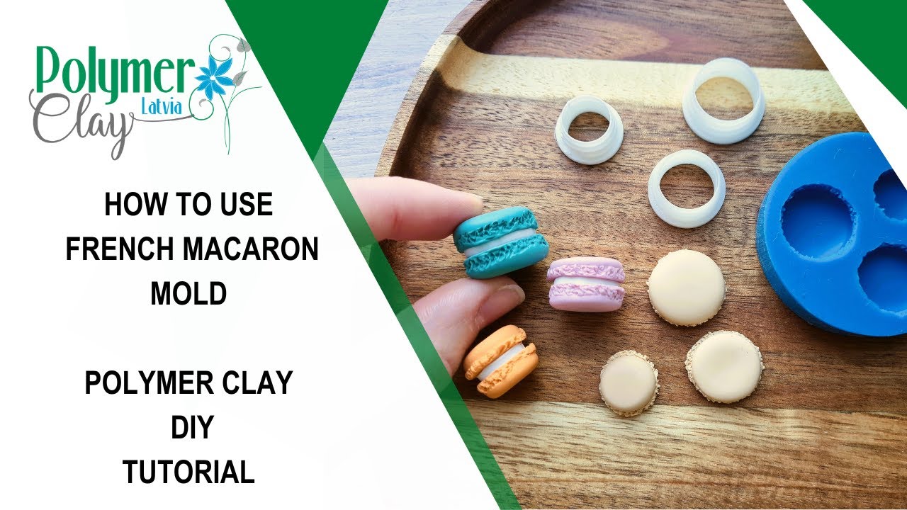 How to Use French macaron mold. Polymer clay DIY tutorial #polymerclay #clayart - YouTube