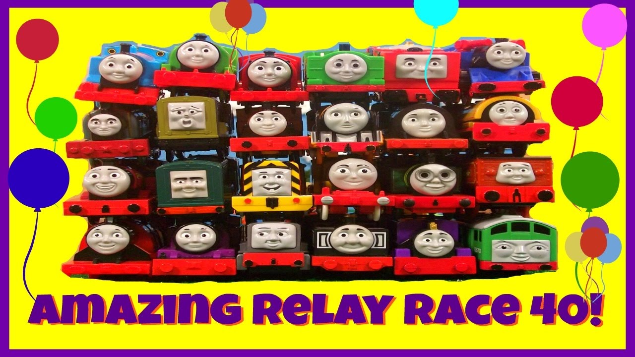 Amazing Relay Race 40! Trackmaster Thomas and Friends Racing ...