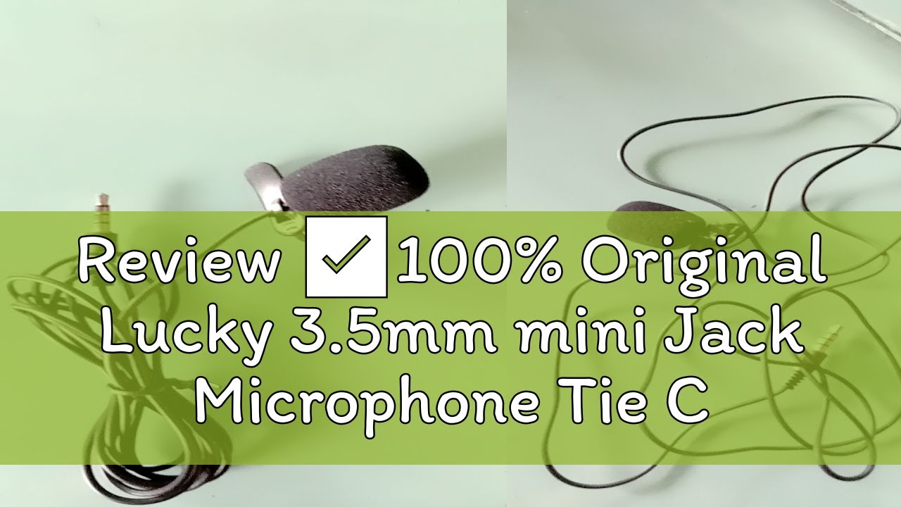 Review 100% Original Lucky 3.5mm mini Jack Microphone Tie Clip-on Lapel ...
