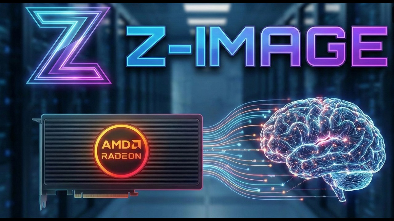 AMD GPU running Z-Image Turbo - the NEW amazing image gen model - YouTube