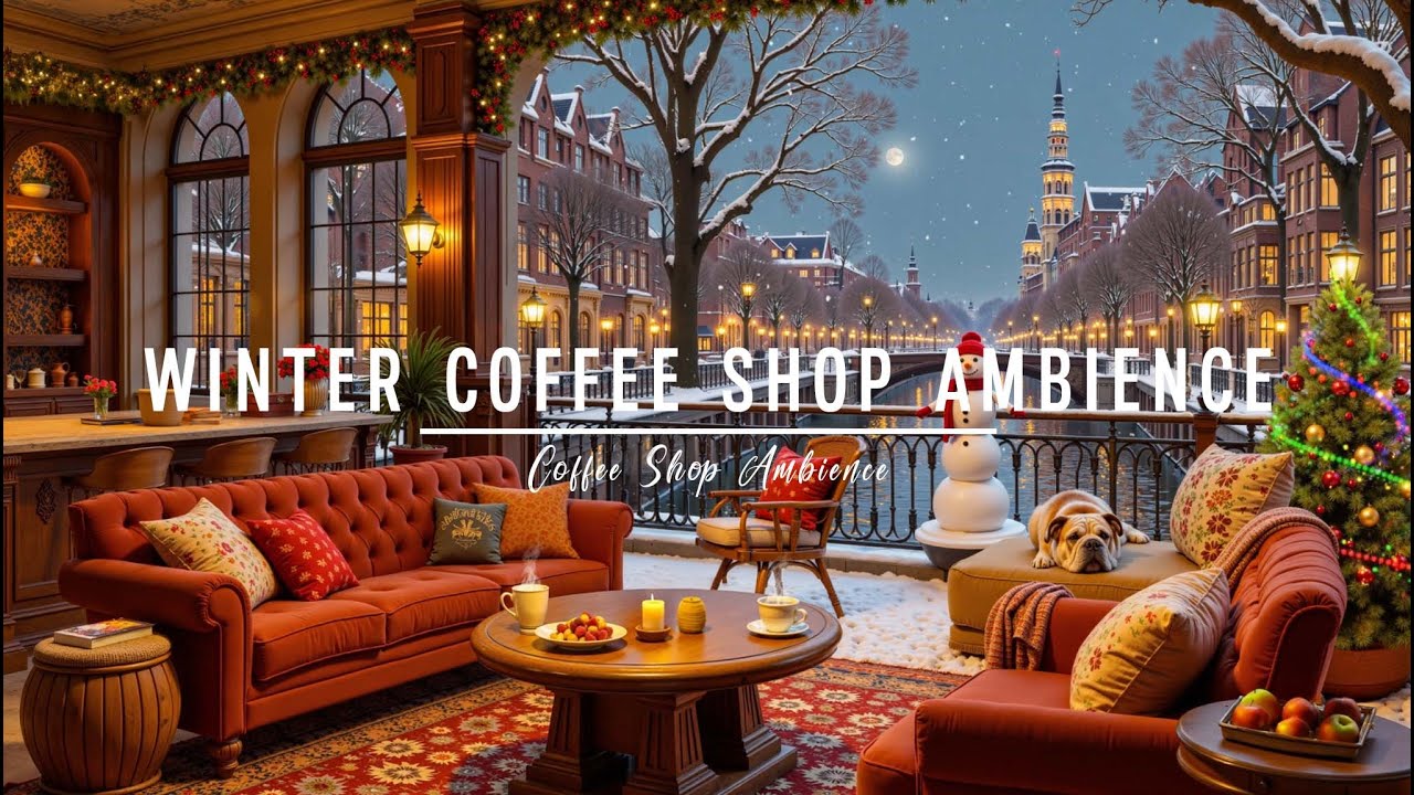 Chilly Winter Café Vibes with Smooth Jazz Music ️ Calm Jazz ...
