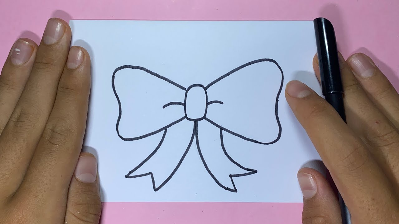 COMO DIBUJAR un LAZO FÁCIL y paso a paso - YouTube