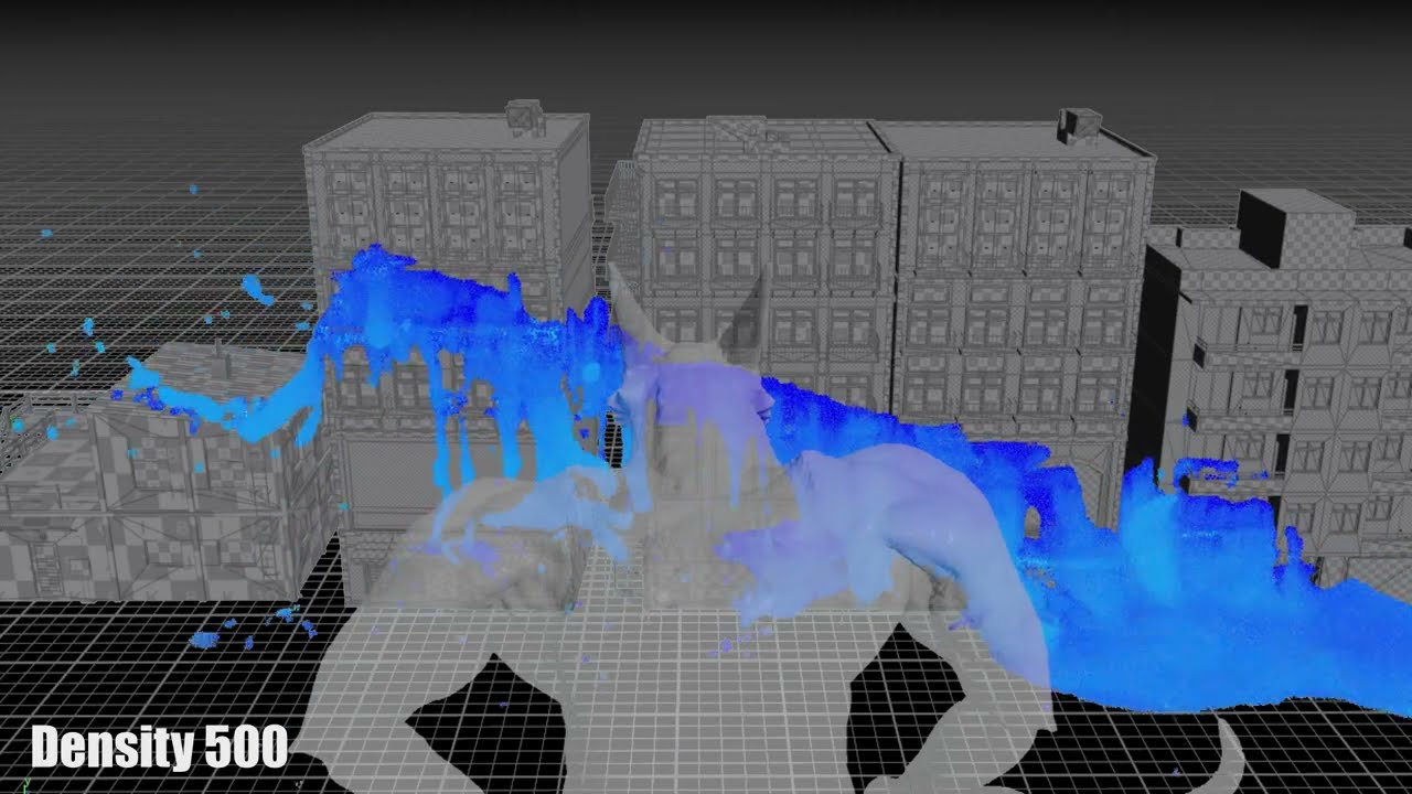 Houdini simulation tests - YouTube