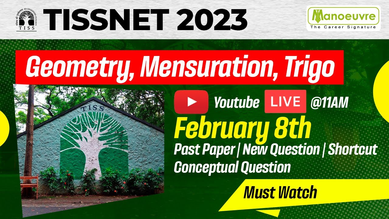 TISSNET 2023 - Geometry, Mensuration, Trigo Workshop 2 | New Questions ...