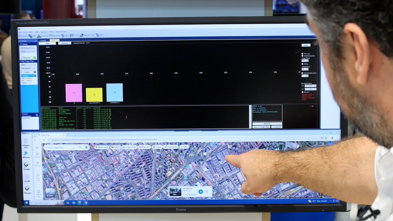 ST87M01: Wi-Fi Scanning for Indoor Geolocation - YouTube