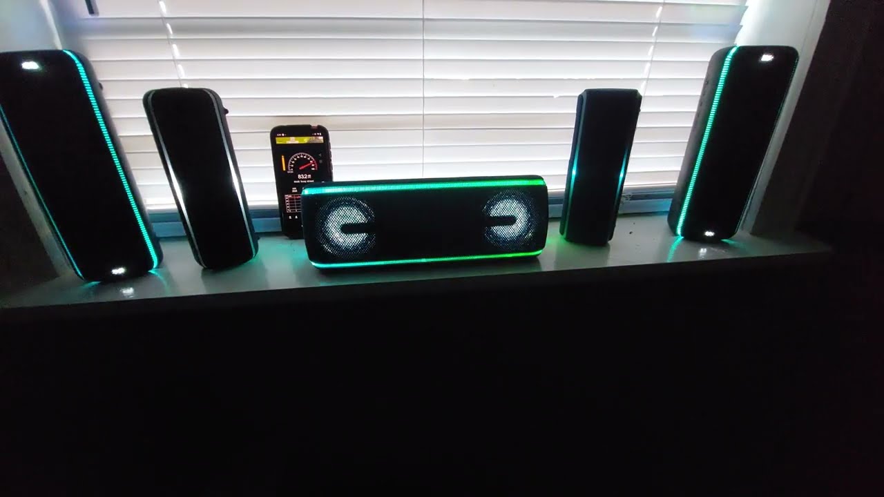 Sony Wireless Party Chain (w/ SRS-XB41, ×2 SRS-XB32, SRS-XB21, SRS-XB22 ...