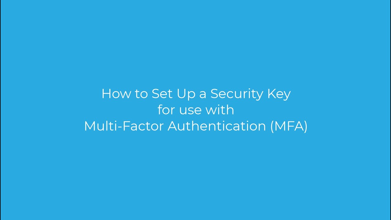 How to Register a YubiKey for Use with Salesforce MFA - YouTube