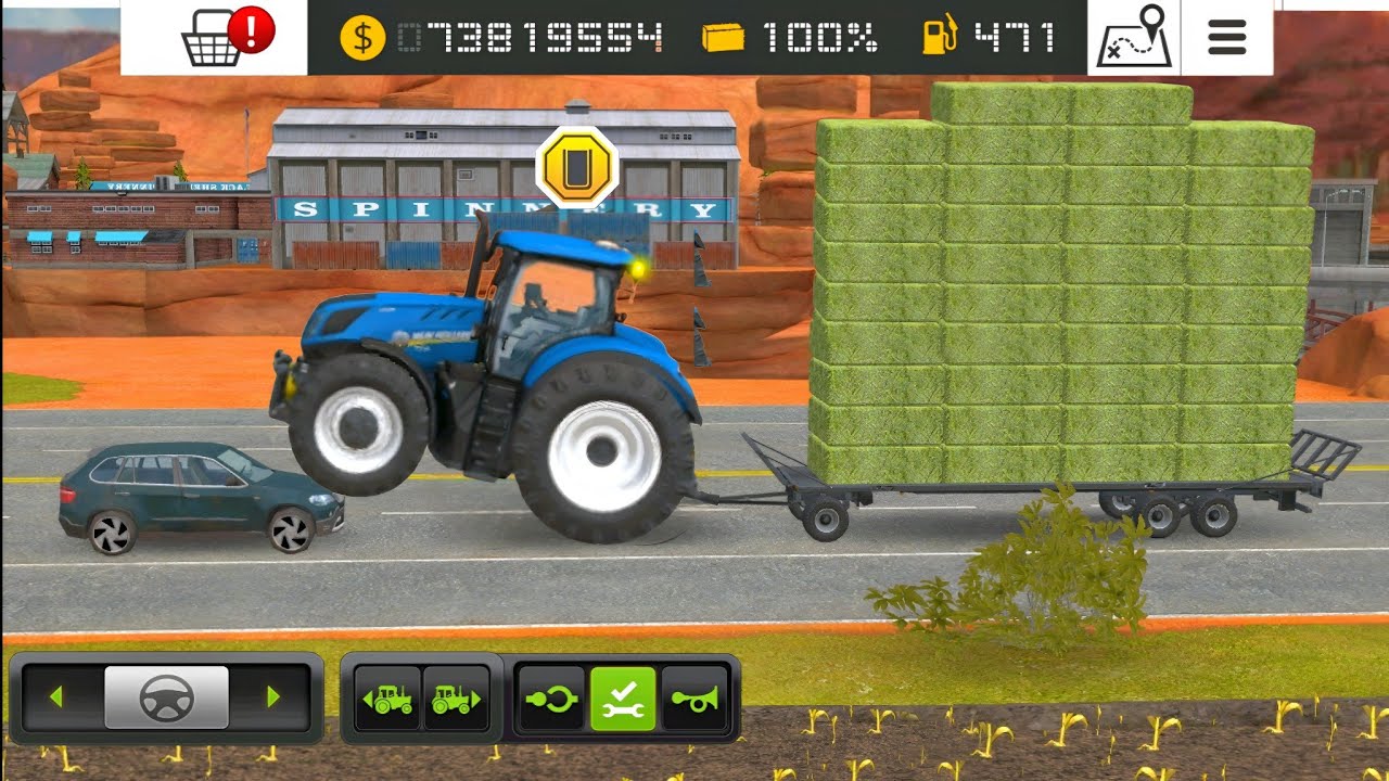 Fs 18 Overloaded Truck With Grass Bales ! Fs18 Gameplay | Farming ...