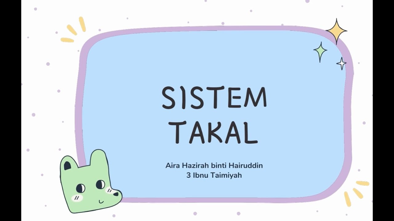 Sains Tahun 3 (Sistem Takal) - YouTube