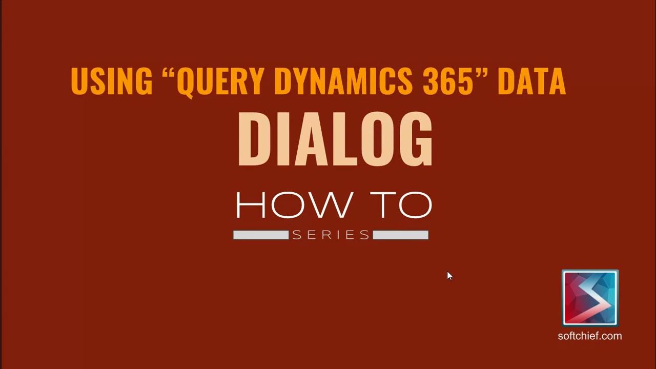 Query Dynamics 365 Data in Dynamics 365 Dialog - YouTube