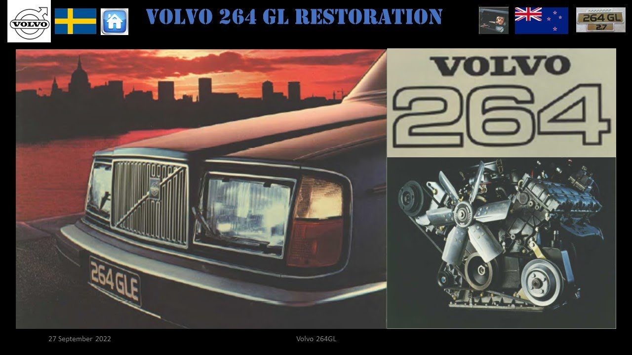 Volvo 264 GL B27E smooth engine sound - YouTube