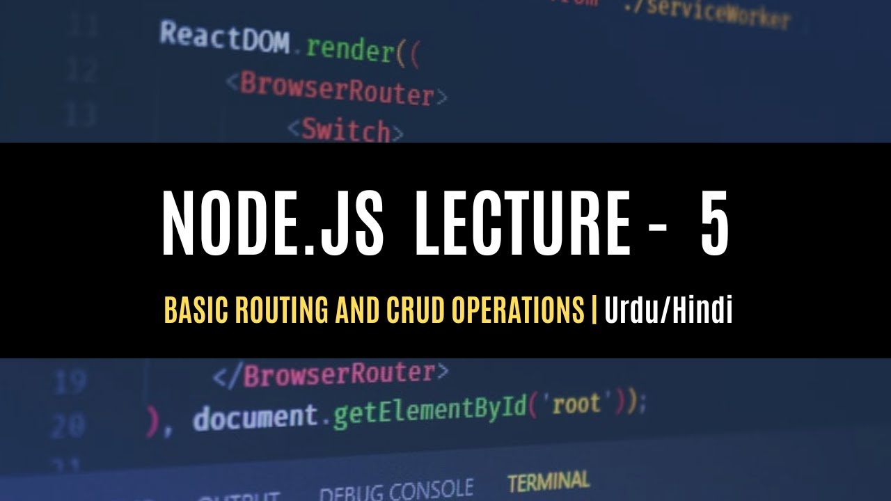 Basic Routing and CRUD Operations - YouTube