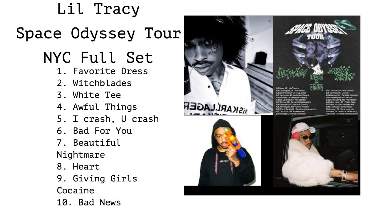 Lil Tracy Live NYC Space Odyssey Tour 2022 Full Set #liltracy #lilpeep ...