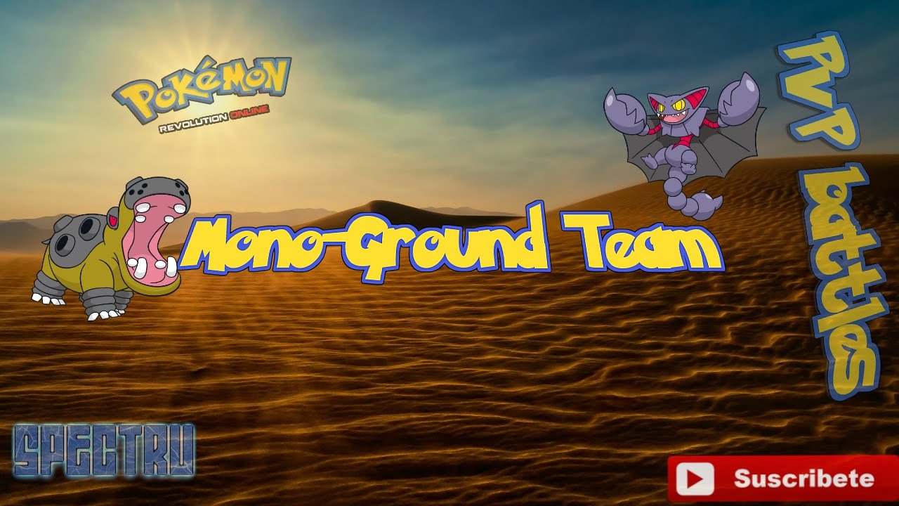 Pokemon Revolution Online PvP Mono-Ground team #Sand Power! - YouTube