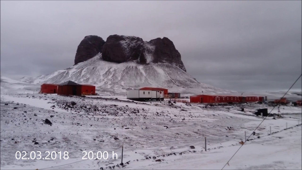 Base Carlini, Antarctica, time-lapse 01.-03.2018 - YouTube