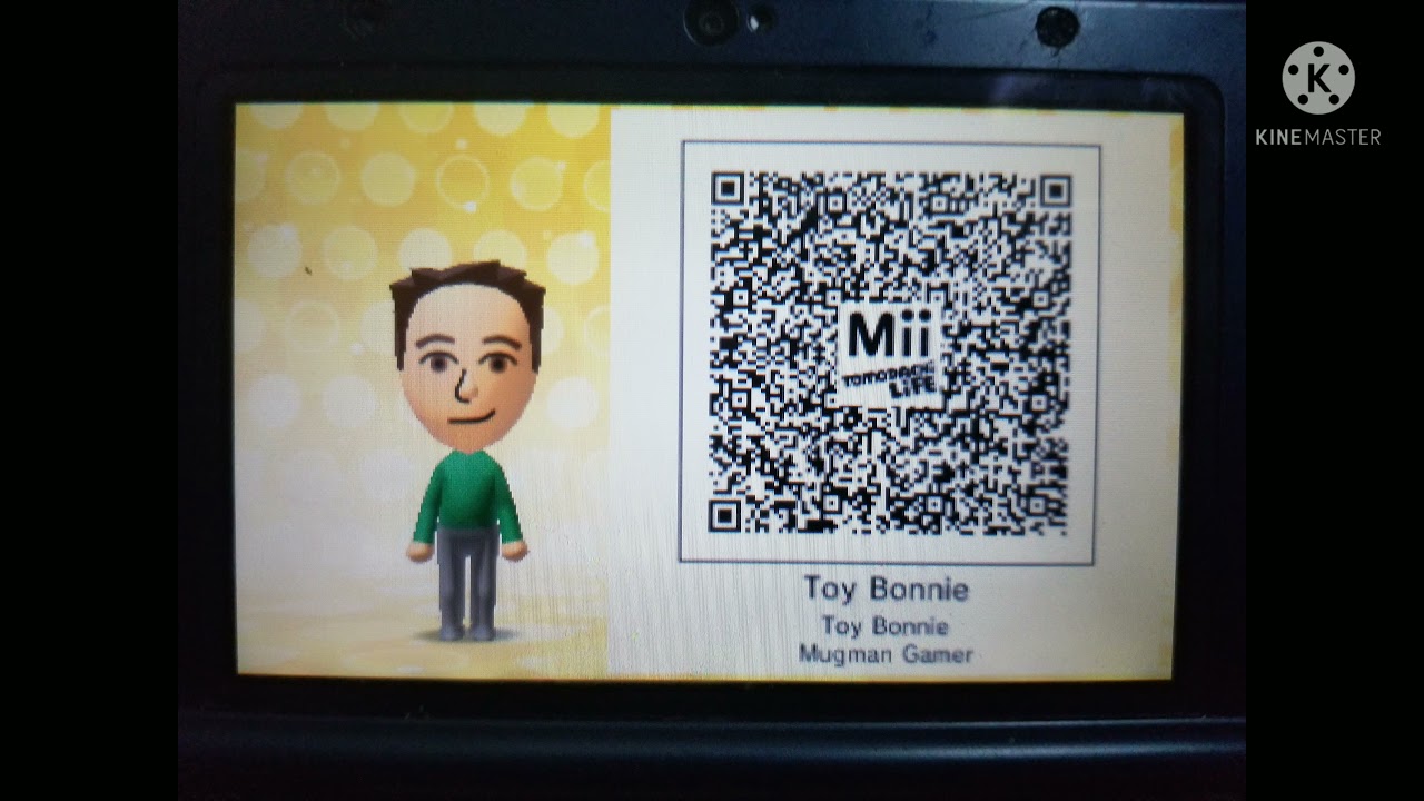 My Mii QR codes For Logan Phillips,Mark Fnf, and Toy bonnie mugman ...