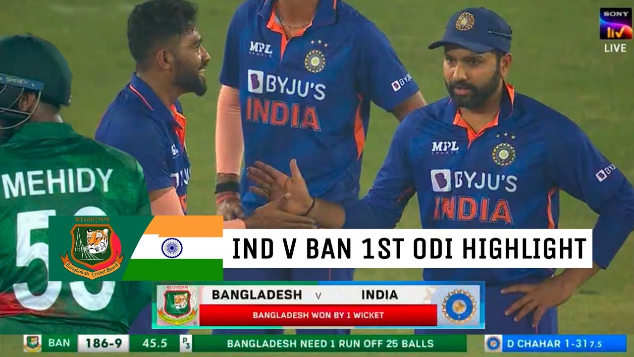 India vs Bangladesh 1st ODI Match Highlights Full Match Highlights ...