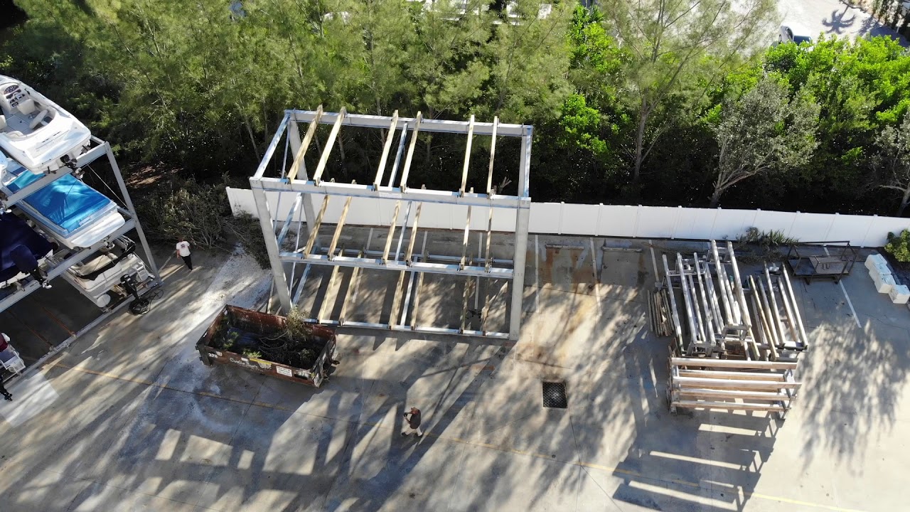 Mack David Buildings Outdoor Boat Rack Storage System - YouTube