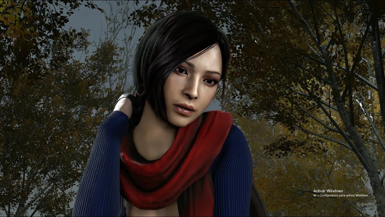 Resident evil 4 remake Separate Ways - MOD Ada Blue Open Chest Sweater ...
